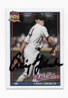 1991 Topps Craig Grebeck Signed Card #446 White Sox | eBay