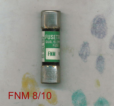 BUSSMAN FUSETRON FNM 8/10 DELAY FUSE FNM 8/10 250 VOLT 8/10 AMP | eBay