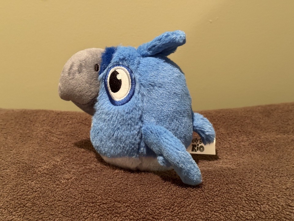 Angry Birds Blue RIO Plush NO Tags Or sound 8” 2011 Commonwealth ...