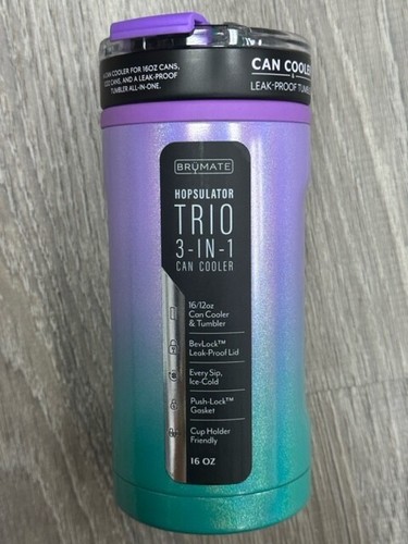 Brumate Hopsulator Trio 3-in-1 Insulated Can Cooler Glitter Mermaid ...