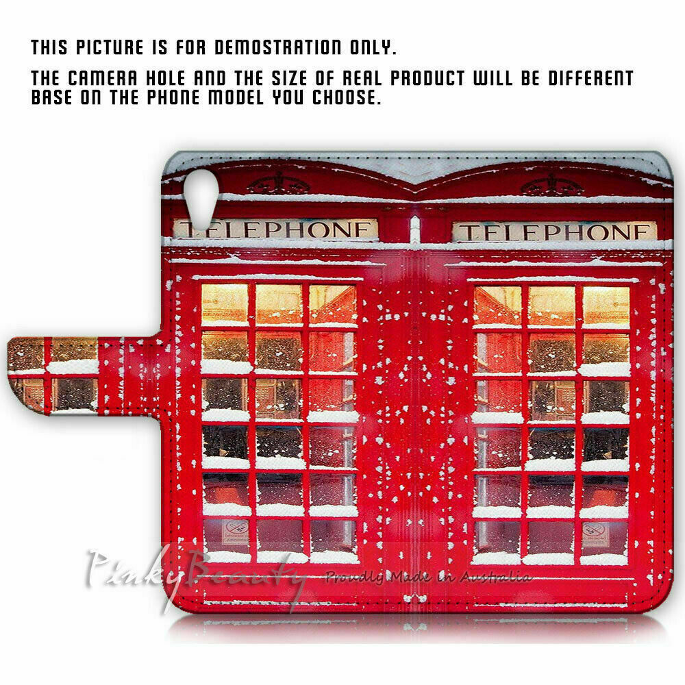 British Station Phone Wallet Case Cover For Optus X Pro 2 / ZTE P652 ...