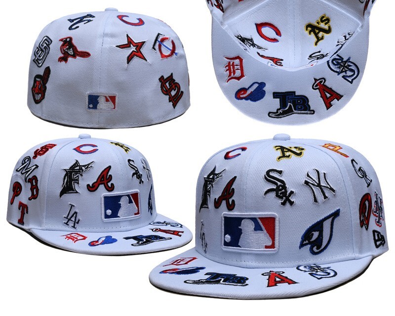 MLB Era Multi Teams Patch Logos Fitted Hat All Star 59FIFTY Baseball ...