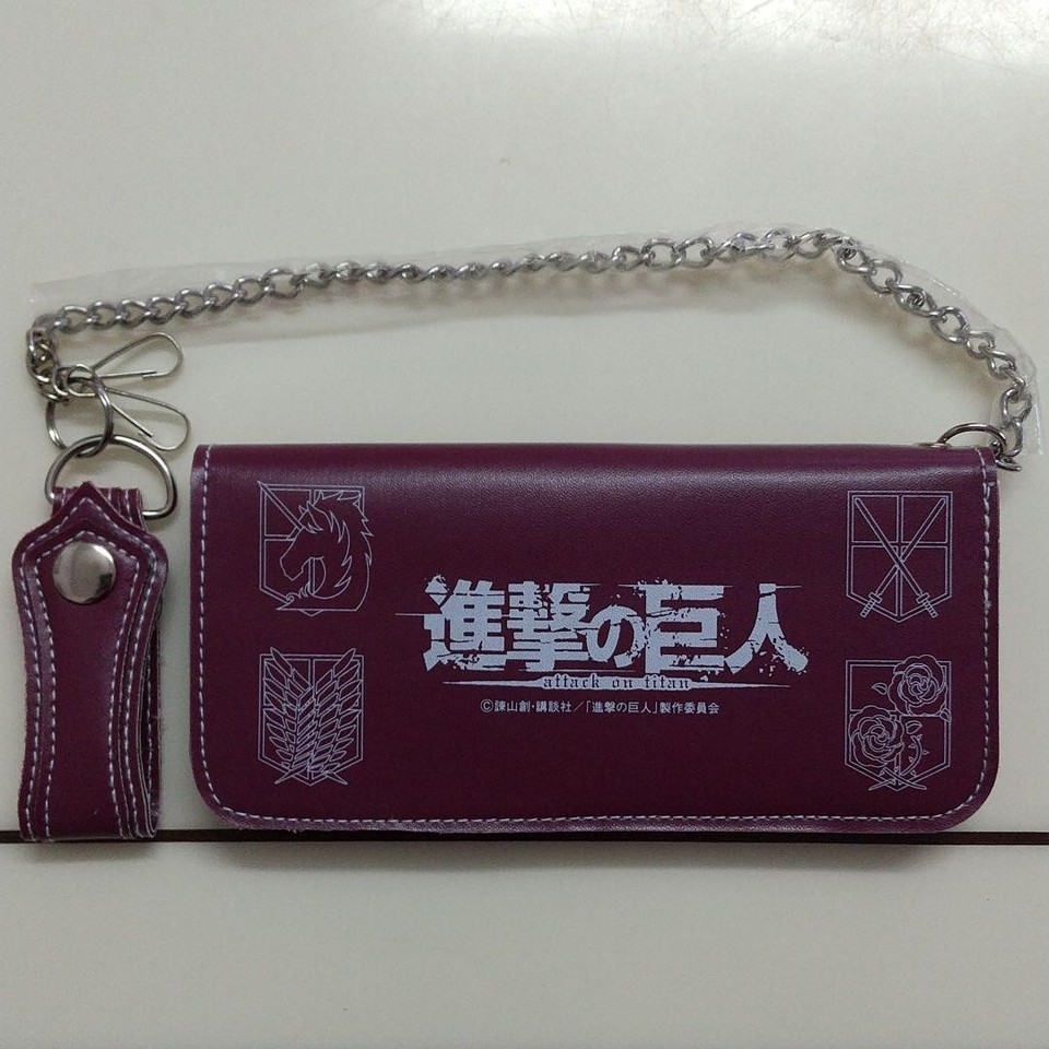 "Attack on Titan" Mikasa Ackerman Long Wallet with Chain Wallet New | eBay