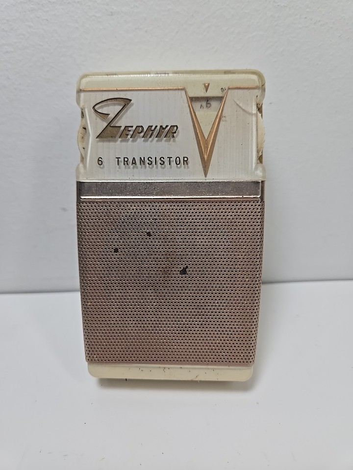 VINTAGE Zephyr 6 Transistor AM Radio With Case Parts Only | eBay