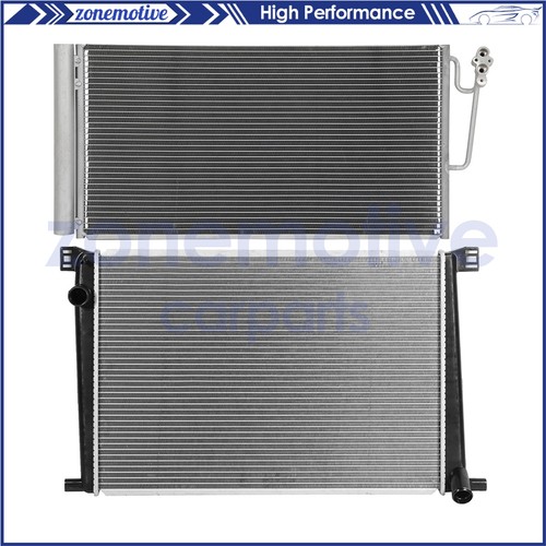 For 2007 2008 2009 2010 Mini Cooper Aluminum Radiator & AC Condenser ...
