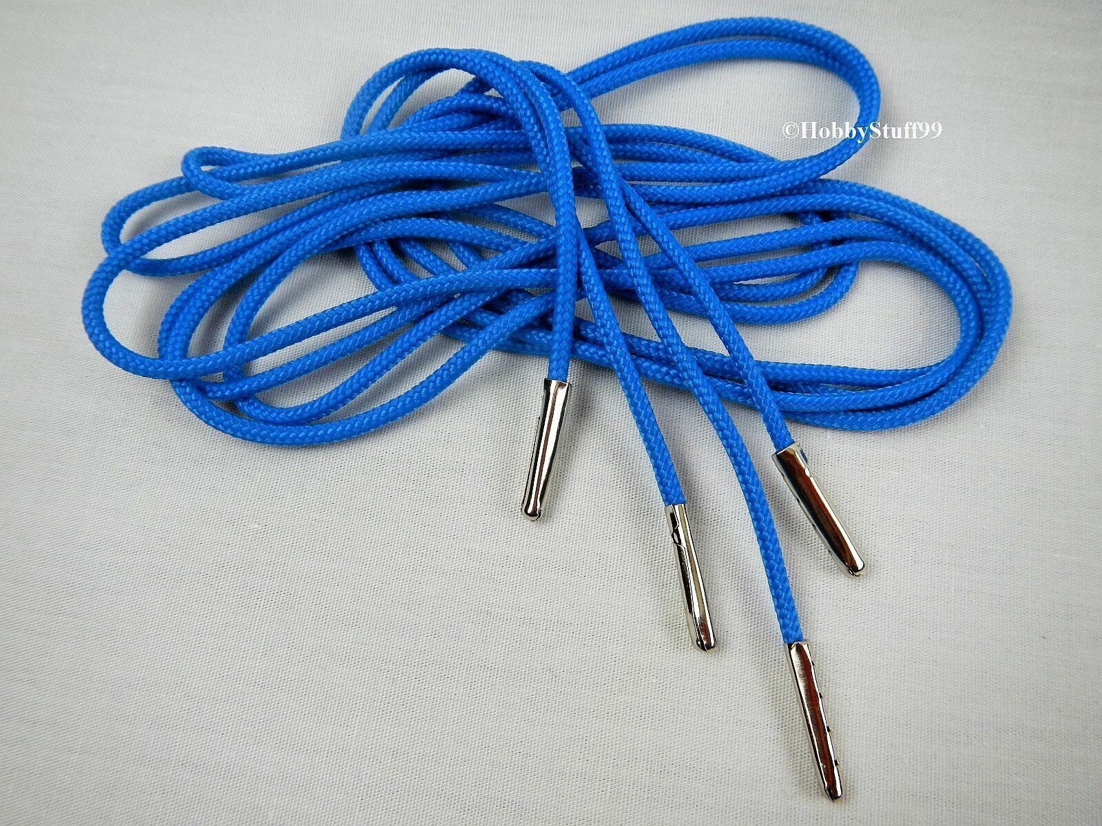 Round Nylon Shoelace Dress Sneaker Hiking Boot Shoe Lace String Metal ...