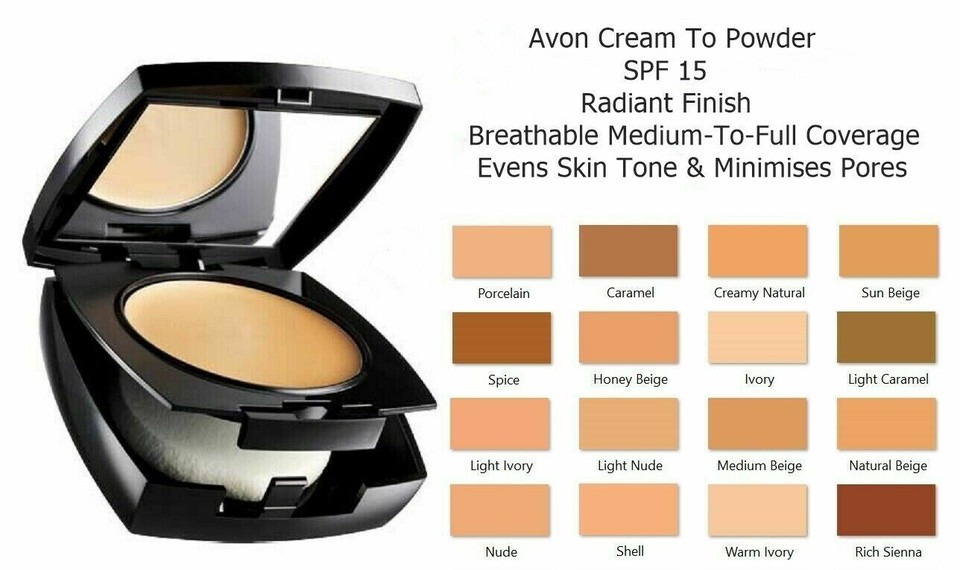 Avon True Colour Flawless Cream to Powder Foundation ---new and boxed ...