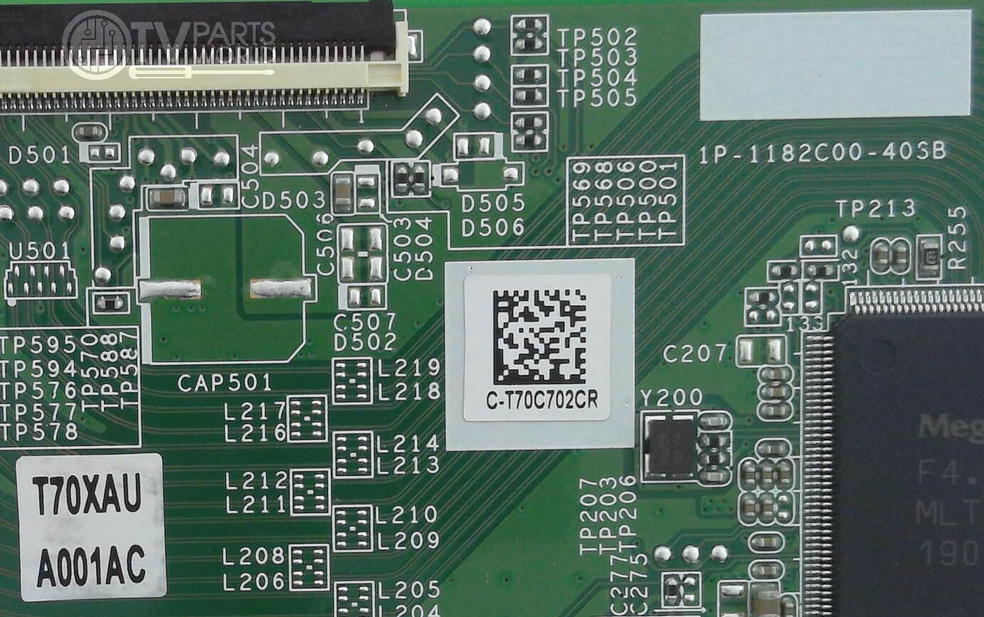 Vizio V705-G3 TV T-Con Board 1P-1182X00-40SB-70-INCH 1P-1182C00-40SB ...