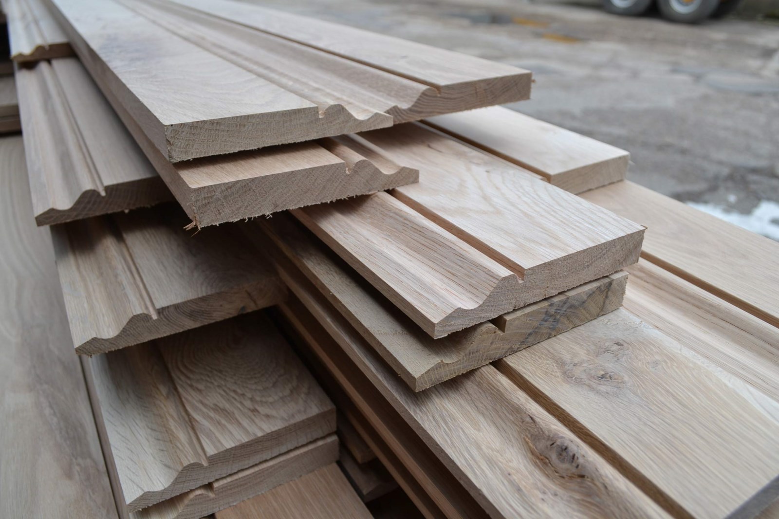 Ogee Oak Skirting Board 1x5" PAR to Ogee profile 20x120mm finished size ...