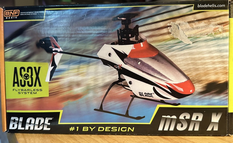 Blade MSR X Flybarless RC Remote Control BNF Helicopter | eBay
