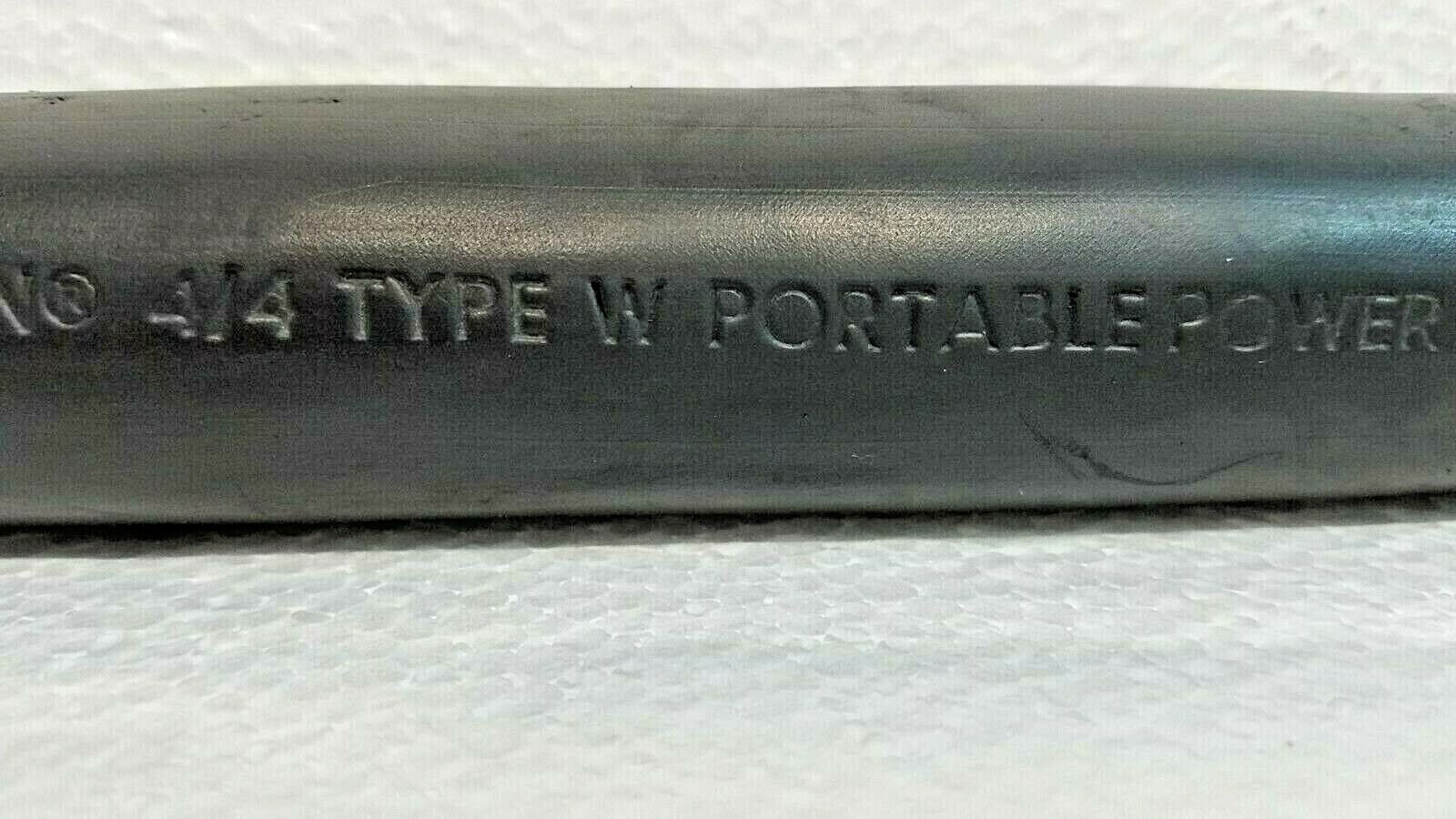 4/4 Type W 2000V Portable Flexible Power Cable -40 to 90C (20ft) Indoor ...