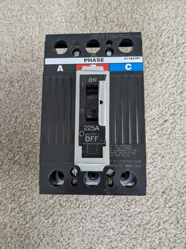 GE Circuit Breaker 3 Pole 225 Amp 240V TQD32225 | eBay