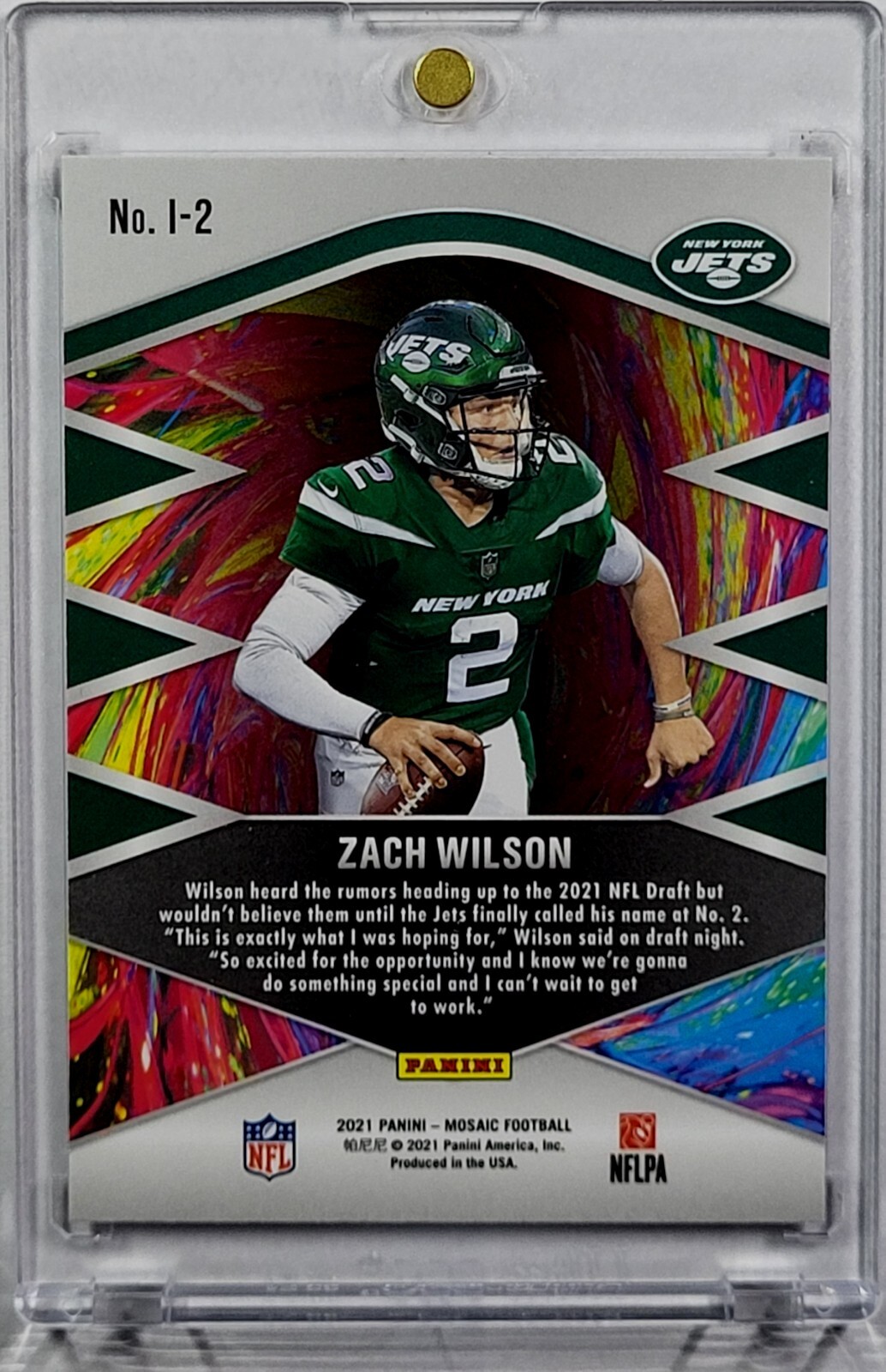 ZACH WILLSON #I-2 SINGLES,NFL ROOKIE YEARS FOOTBALL RC CARD MOSAIC | eBay