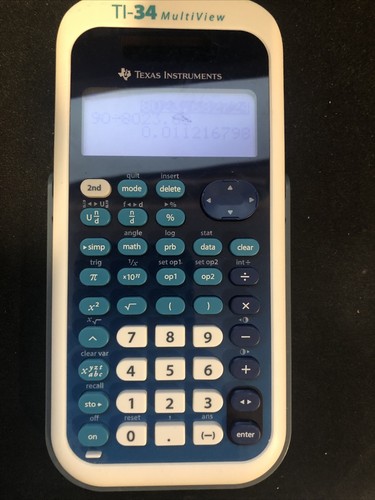 Texas Instruments TI-34 MultiView Scientific Calculator - Blue/White | eBay