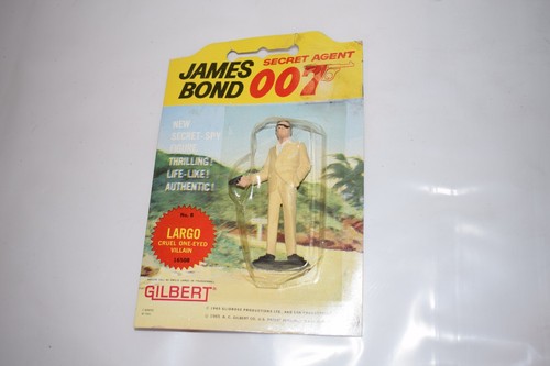 JAMES BOND 007 GILBERT TOYS LARGO CRUEL ONE EYED VILLIAN - 1965- MOC ...