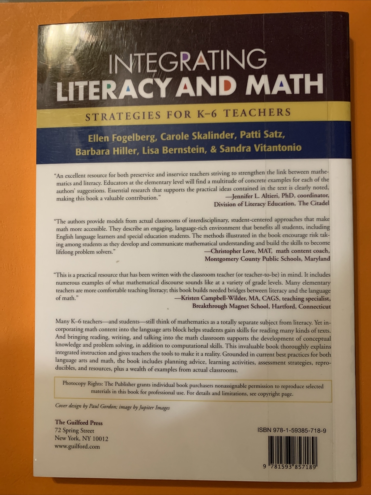 Tools for Teaching Literacy Ser.: Integrating Literacy and Math ...