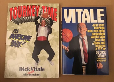 Two Books - Tourney Time and Vitale Both about Dick Vitale by Dick ...