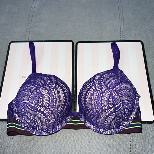 Victoria’s Secret 32C Bombshell Miraculous Plunge Bra Add 2 Cup Size ...