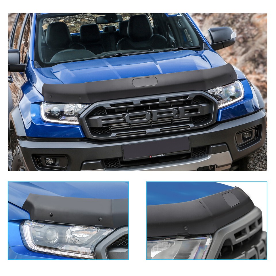 BONNET GUARD PROTECTOR BUG STONE DEFLECTOR FOR FORD RANGER 2015-2022 ...