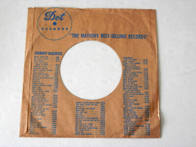 DOT RECORDS~ NAMES~RARE~ ~ ORIGINAL COMPANY SLEEVE ~ 7" SINGLE 45 RPM ...