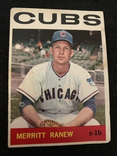 1964 Topps Baseball Card #78 Merritt Ranew Chicago Cubs P/Fair Damage ...