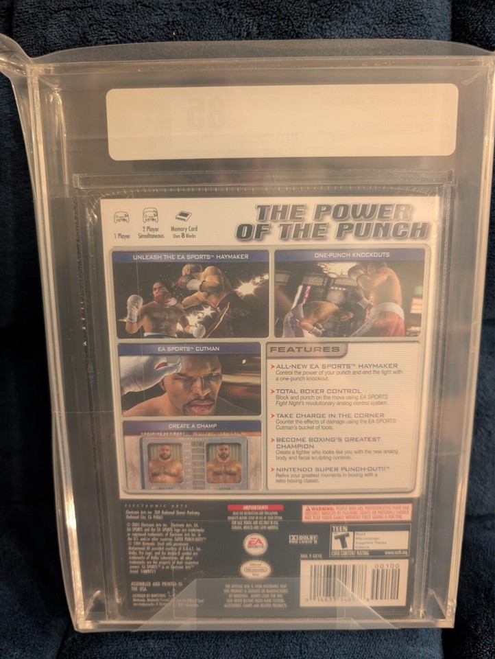 Fight Night Round 2 - Nintendo GameCube - VGA Graded 85 - Super Punch ...