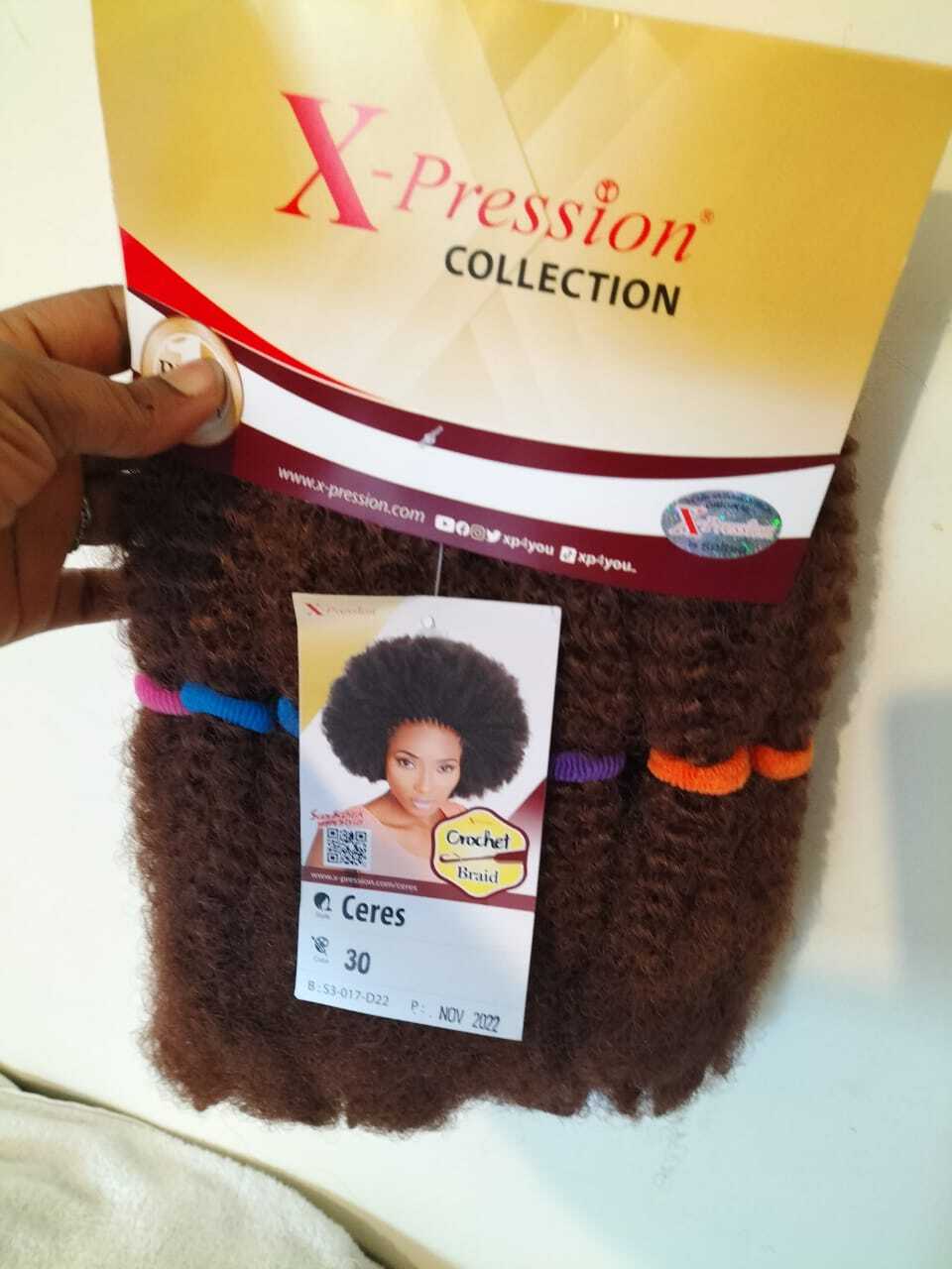 Expression Cere Xpression Ceres Afro Marley Kinky Crochet Hair ...