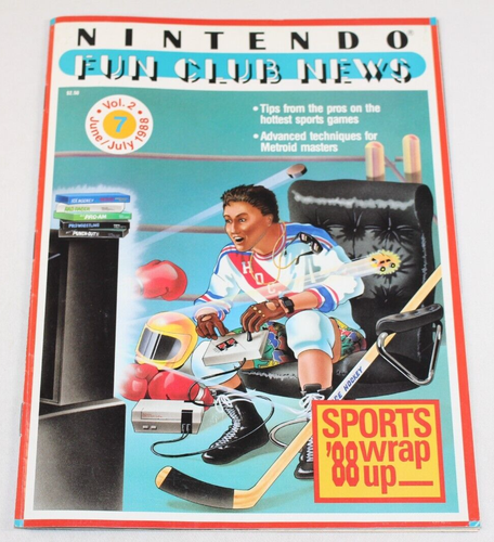 Nintendo Fun Club News Vol. 2 No 7 June-July 1988 Sports Wrap Up '88 ...
