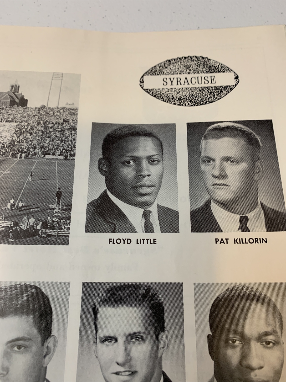 1965 Syracuse Orange Football Game Program vs Miami FLOYD LITTLE- LARRY ...