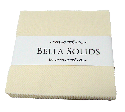 New Moda Bella Solids White Charm Pack 42 5" Fabric Squares 9900PP-11 ...