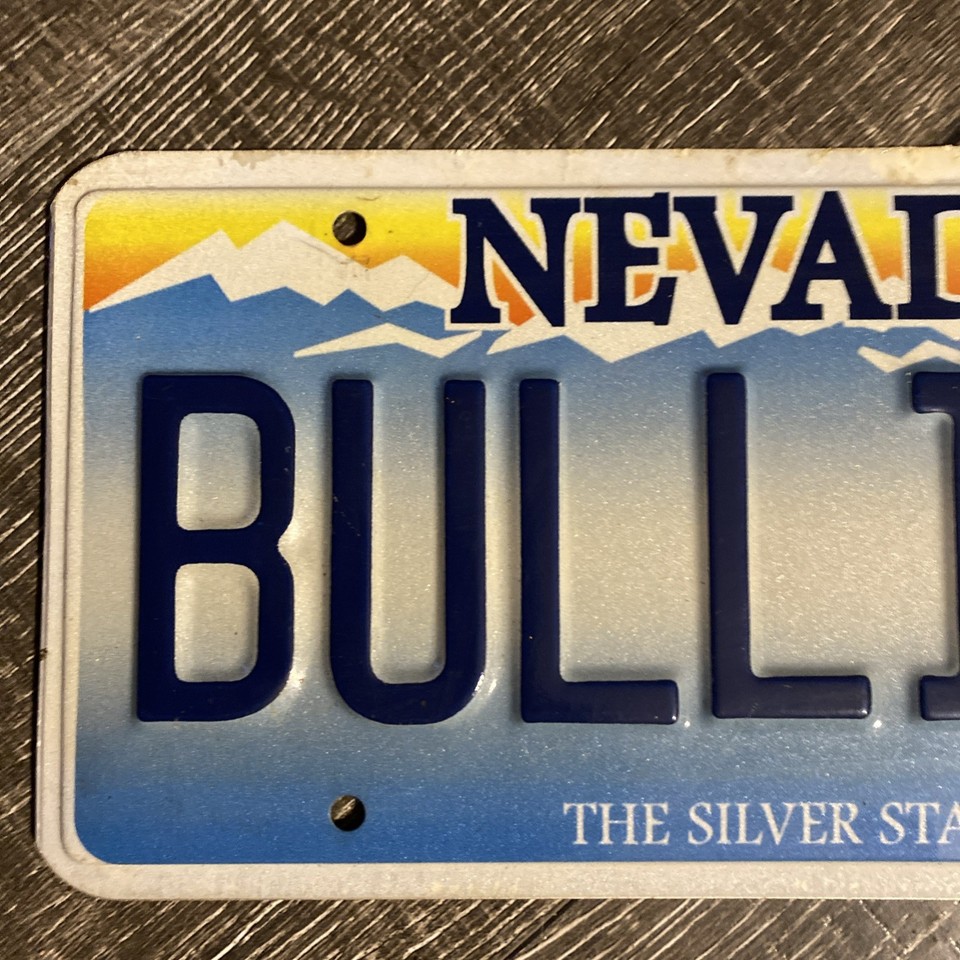 Vintage Nevada Vanity License Plate BULLITT Great Colors Steve McQueen ...
