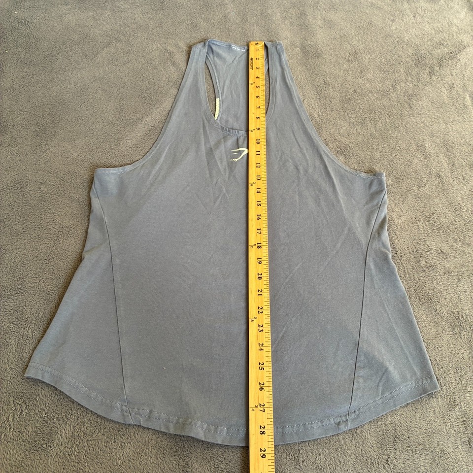 Gymshark Bold Stringer Onyx Gray Activewear Comfort Tank Top Women’s ...