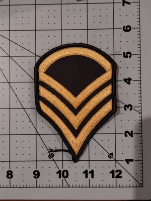Staff Sergeant Army Rank Patch 4.5x3 Inches | eBay