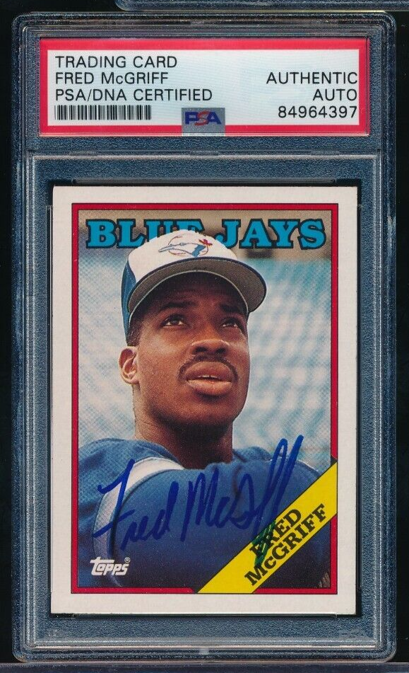 1988 Topps #463 Fred McGriff signed auto autograph PSA/DNA centered ...