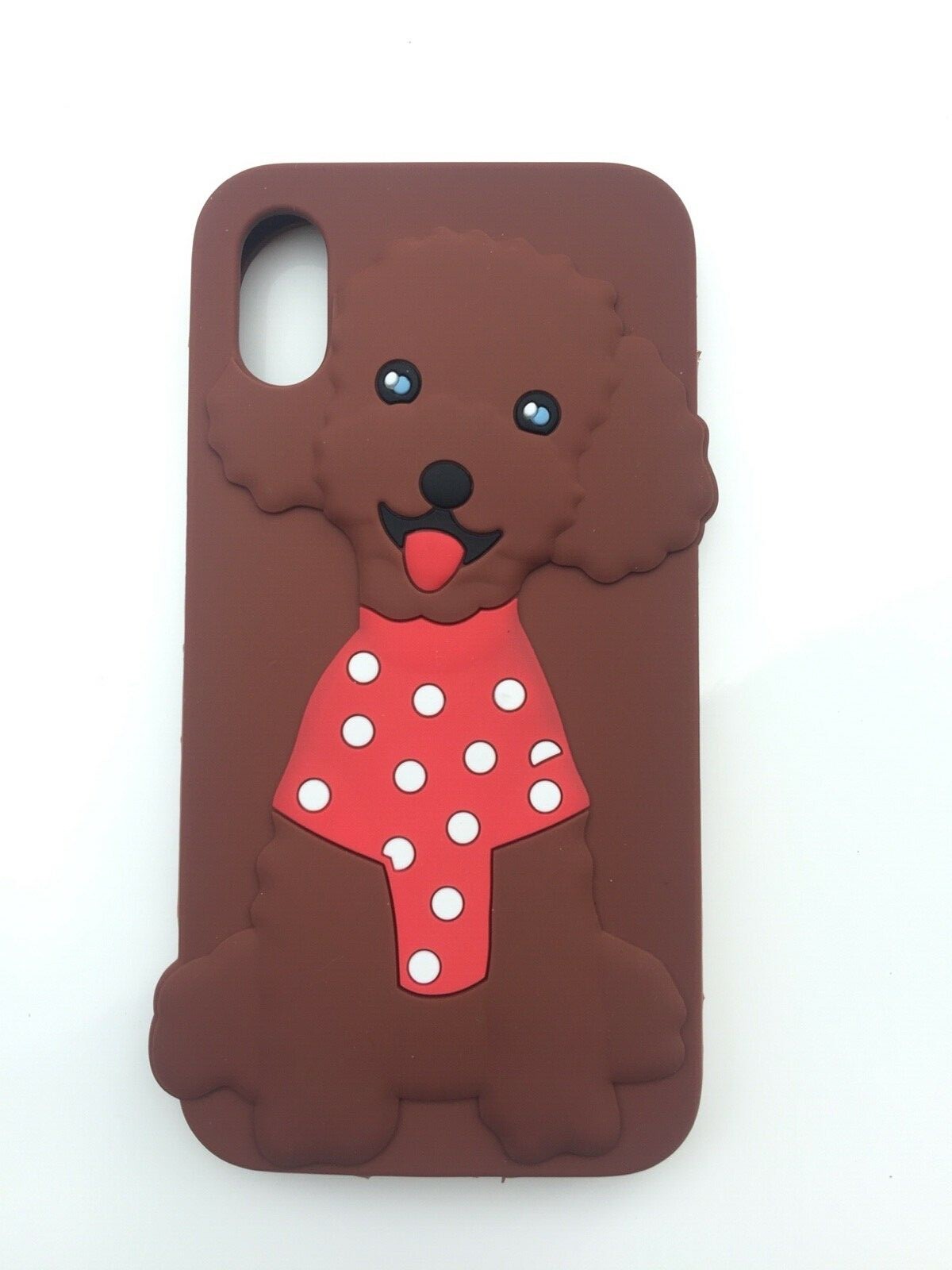 NEW Fun 3D Dog Poodle Cockapoo Silicone Phone Case Cover iPhone X UK P ...