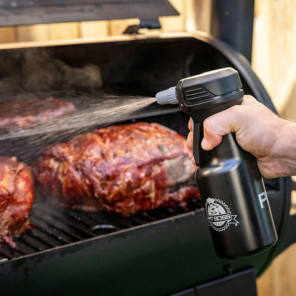 Pit Boss BBQ Spritz Bottle Multipurpose Tool with Steel Injector & Hose ...