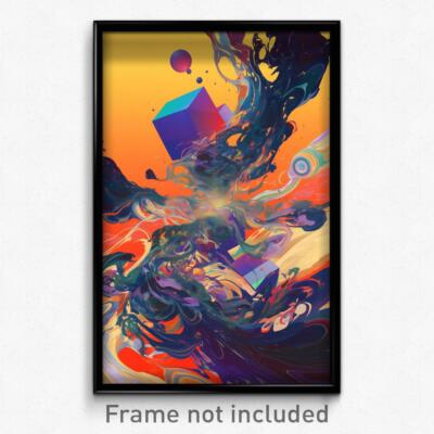 Art Poster - Square Rift (Psychedelic Trippy Weird 11x17 Print) | eBay