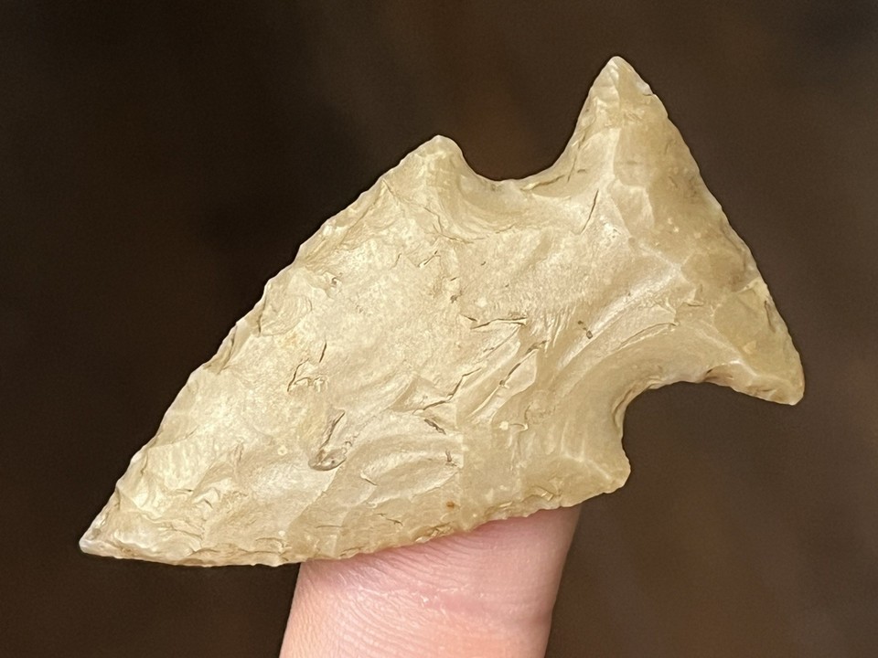 OUTSTANDING ENSOR POINT TEXAS ARROWHEAD AUTHENTIC INDIAN ARTIFACT TT2 ...