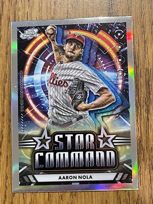 2024 TOPPS COSMIC CHROME STAR COMMAND INSERT REF #SC-10 AARON NOLA ...