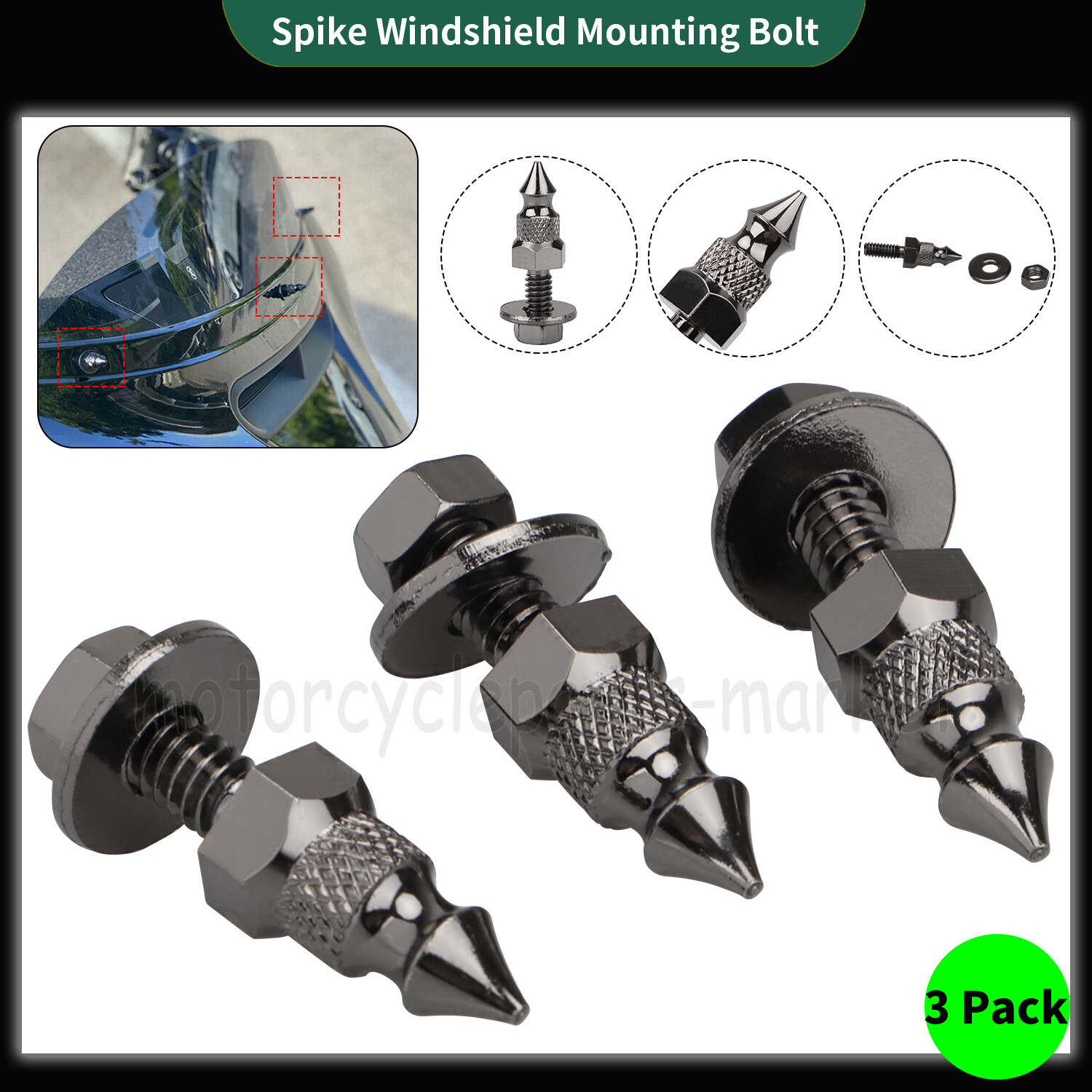 Windshield Mounting Spikes Bolts For Harley Electra Street Glide Ultra ...