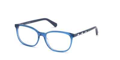 Swarovski SK5300 090 Crystal Blue Women Plastic Eyeglasses Frame 54-16 ...