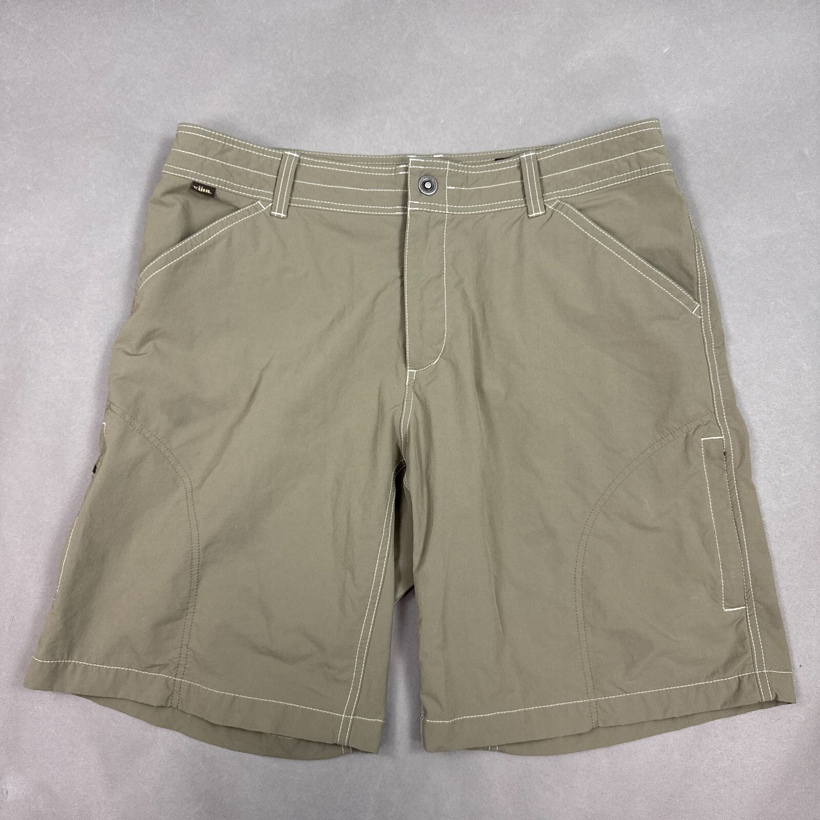 Kuhl Shorts Mens 38 Brown Hiking Trail Cargo Trek Cas… - Gem