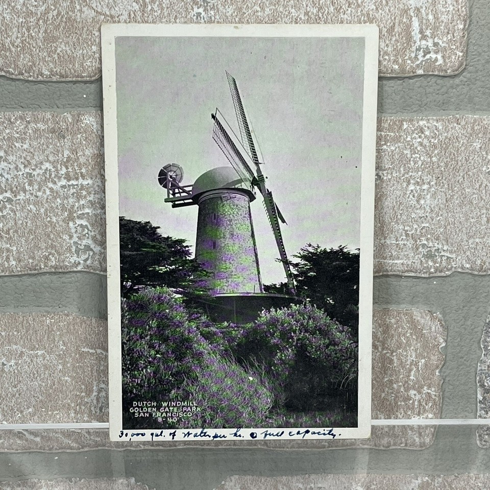 Vintage Dutch Windmill San Francisco, CA Postcard Golden Gate Park ...