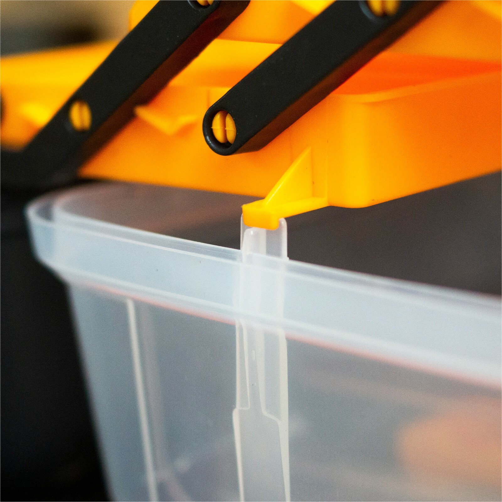 16" Large Plastic Tool DIY Craft Box Chest Cantilever Storage Box 3 ...