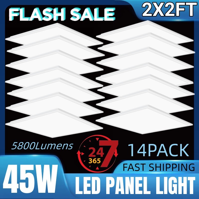 2ft x 2ft LED Back-Lit Flat Panel Light Fixture - 45 Watts - 5800 ...