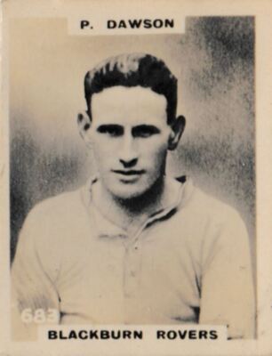 P. Dawson Blackburn Rovers Godfrey Phillips Address Photo Black Square ...