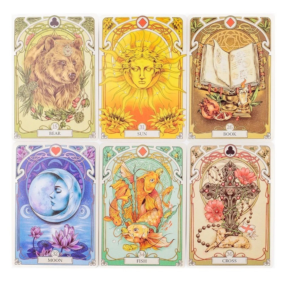Romantic Lenormand Tarot Deck 37 Cards Oracle Divination Set Full ...