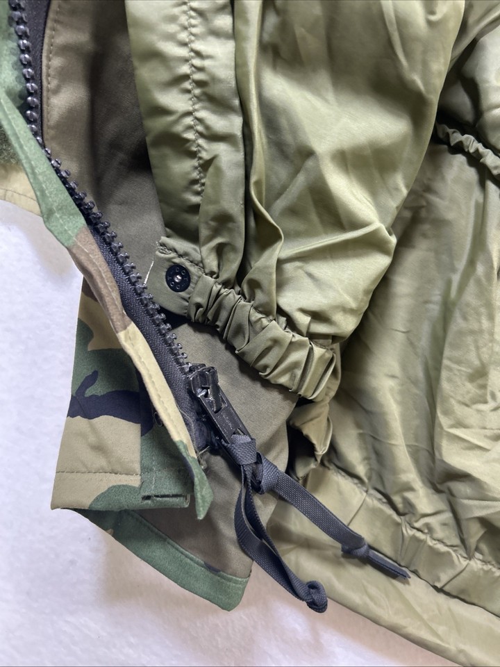 Woodland BDU Gore-Tex Parka XLarge Long Cold Weather Rain Jacket ...