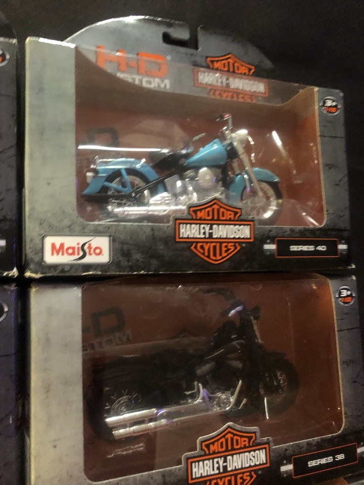 Lot Of (9) Harley Davidson 1:18 Scale Motorcycle Die cast In Box | eBay