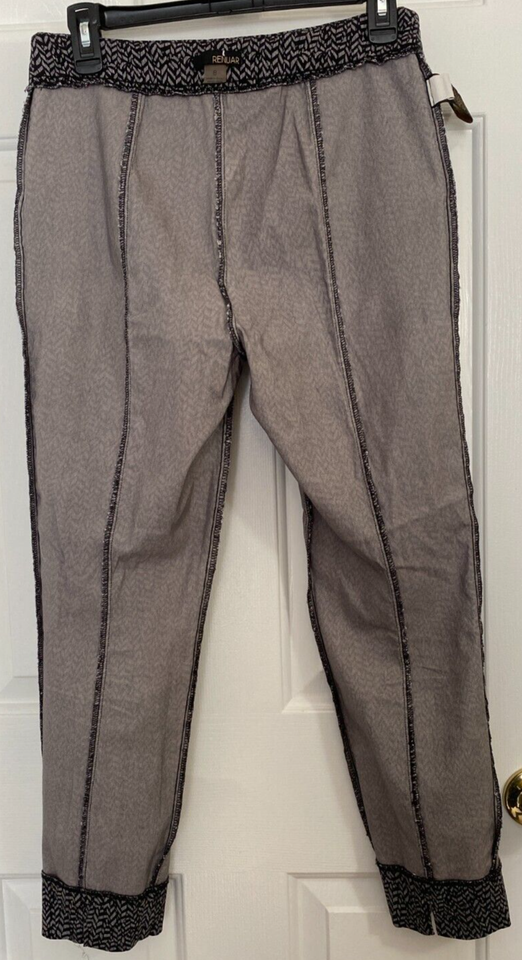Renuar Women's Pull-On Stretch Black Grey Pockets Pants | eBay